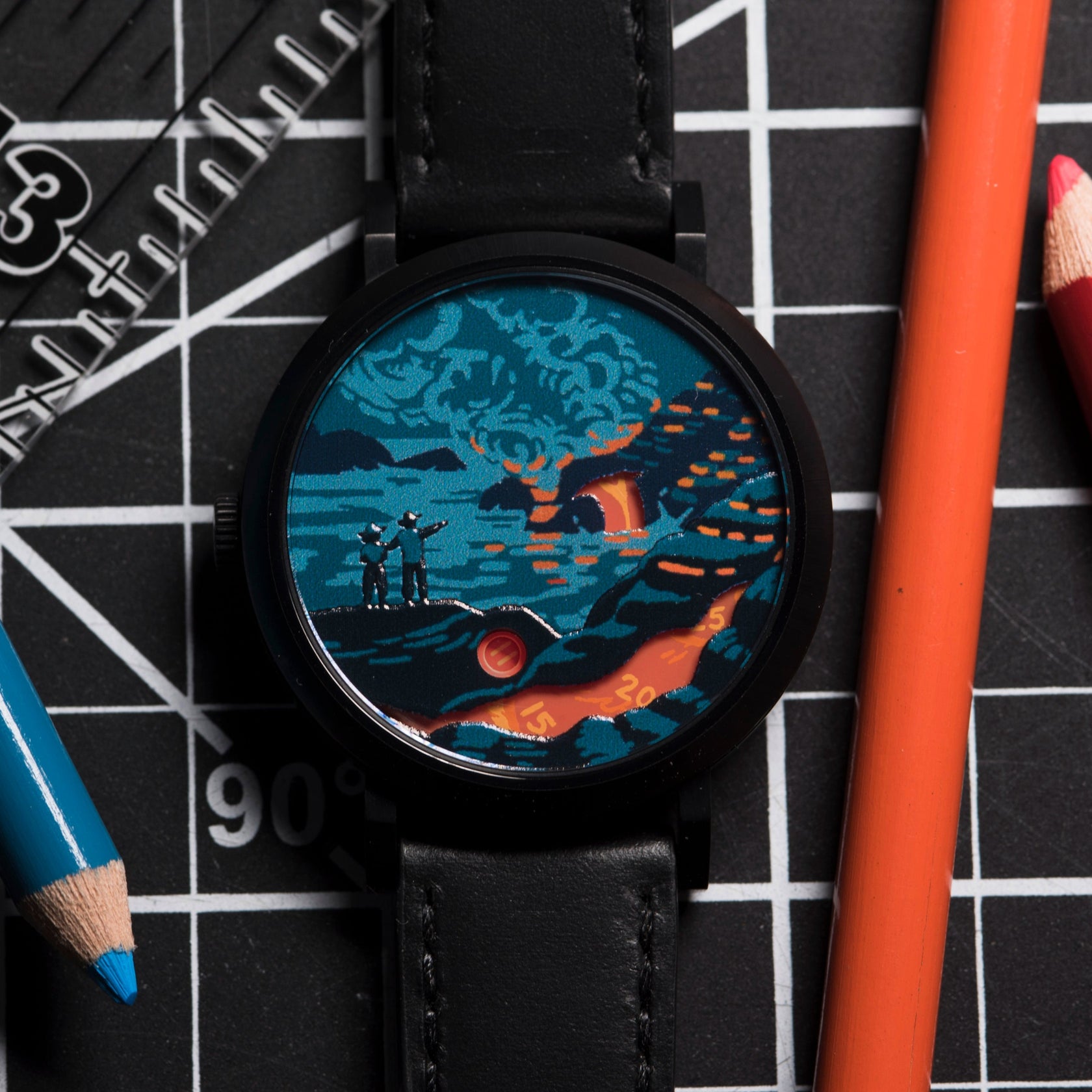 Hawaii Volcanoes Jump Hour Automatic | Asterisk Watches